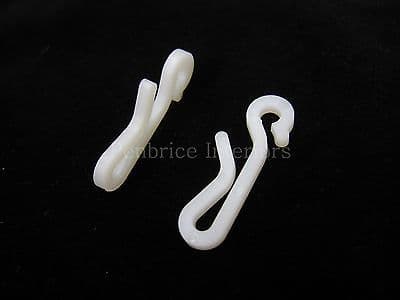 50 Curtain hooks - Hospital style nylon hooks - Attaches any glider to ...